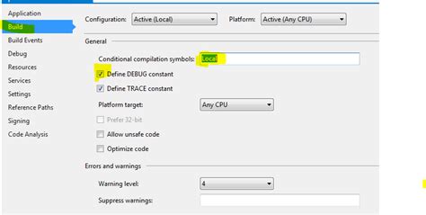 C If Preprocessor Directive For Directives Other Than Debug Stack