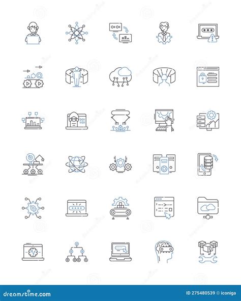Interface Buttons Line Icons Collection Tap Press Click Select