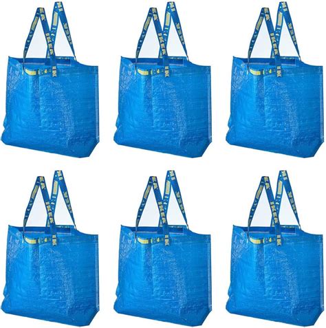 Ikea Frakta Carrier Bag Blue Large Size Shopping Bag 2 Pcs Set Home And Kitchen