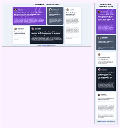 GitHub Tomato Frontend Challenges Testimonials Grid Hub Testimonials Grid Hub Frontend