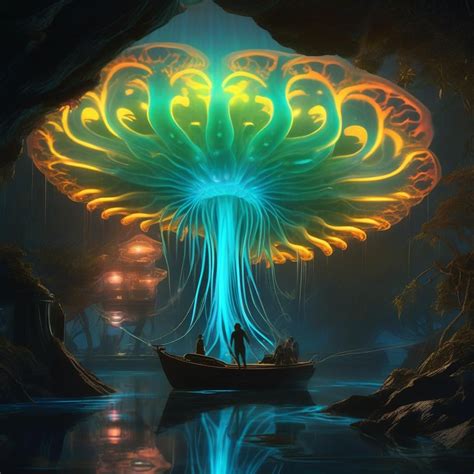 Bioluminescence Ai Generated Artwork Nightcafe Creator