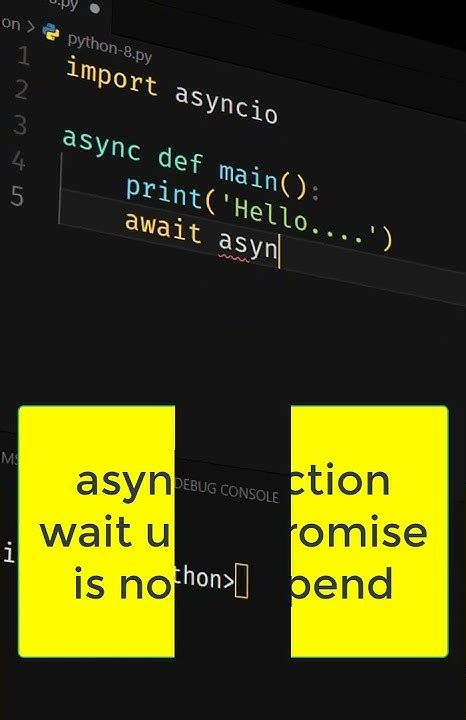 Python Async Await Is Very Useful Shorts Youtube