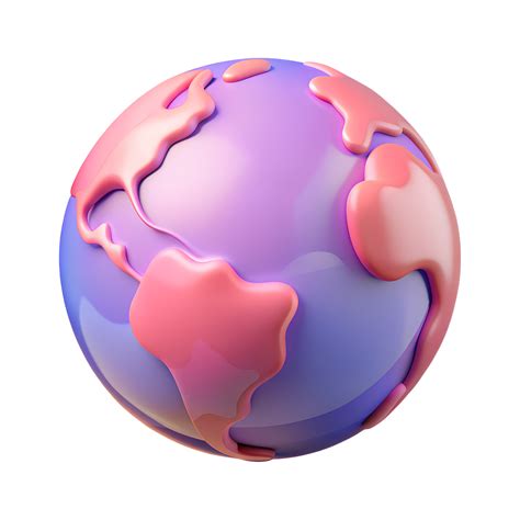 3d Globe Icon 46634936 Png
