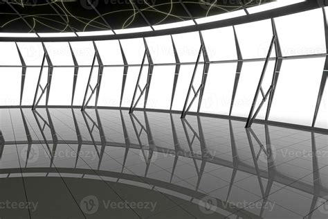 dark round room with reflective floor 3d rendering 27858572 stock