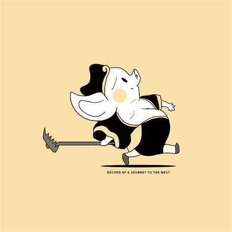 西游记猪八戒可爱卡通插画