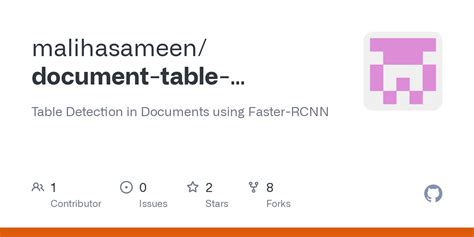 Github Malihasameendocument Table Detection Table Detection In