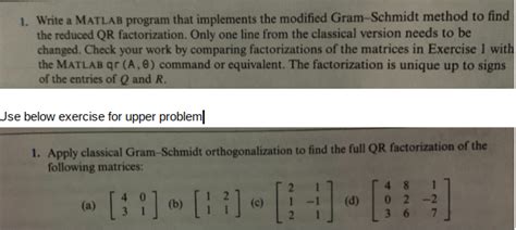 Solved 1 Write A Matlab Program That Implements The