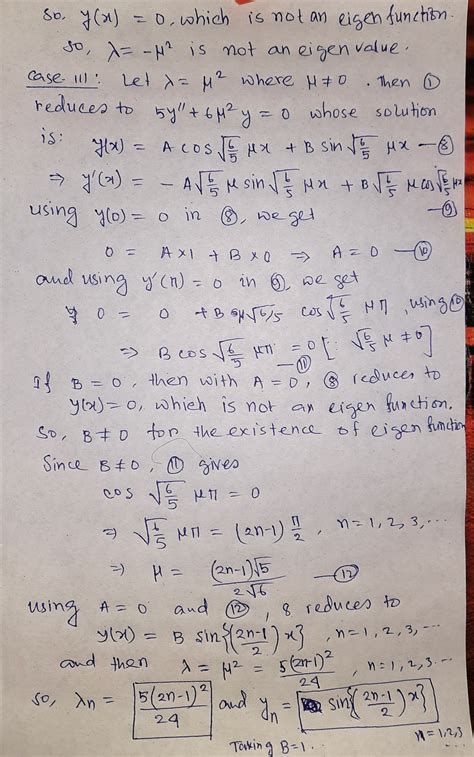 Solved I Need Help With This Problem Find The Values Of Eigenvalues Course Hero
