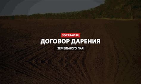 Договор дарения земельного пая образец порядок оформления