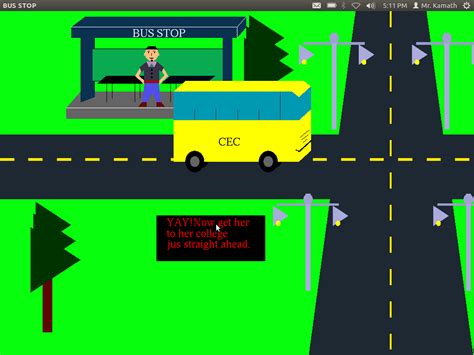 graphics game development and digital art moving bus animation