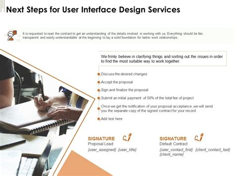 Ui Software Design Next Steps For User Interface Design Services Ppt