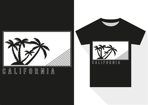 California T Shirt Design Vector Modern Typography T Shirt Design