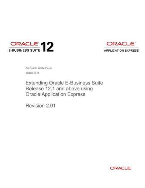 Pdf Extend Oracle Ebs With Apex Dokumentips