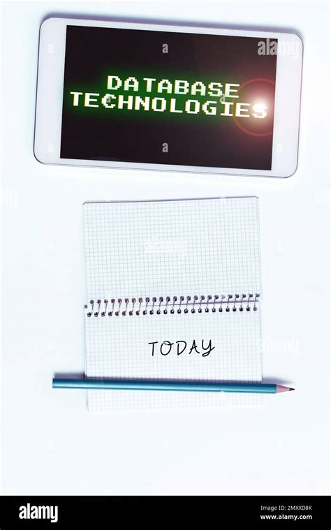 Inspiration Showing Sign Database Technologies Internet Concept Uses A