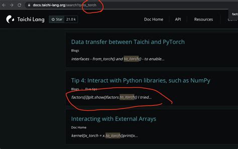 Search Issues · Issue 508 · Taichi Devdocstaichigraphics · Github
