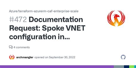 Documentation Request Spoke Vnet Configuration In Terraform To