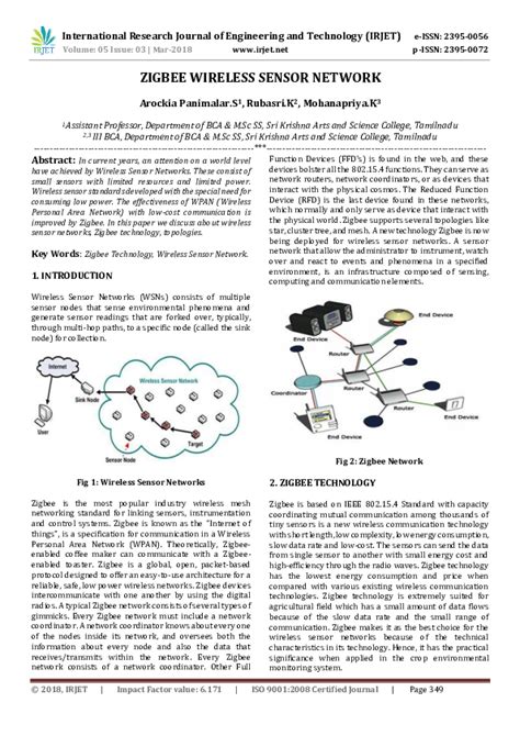 Pdf Zigbee Wireless Sensor Network