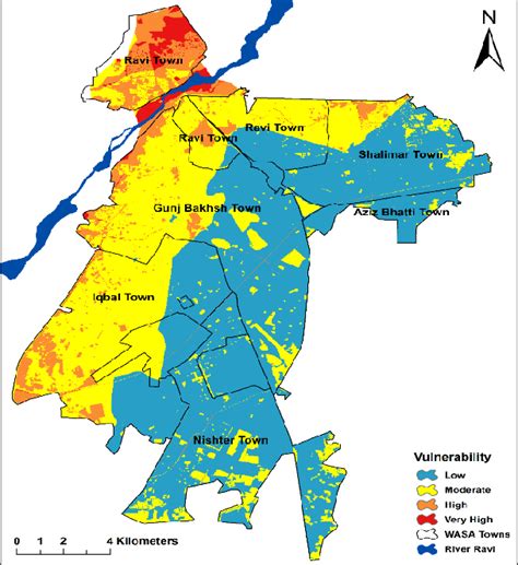 Figure 4 From Gis Based Groundwater Vulnerability Assessment Of Lahore A Metropolitan Using