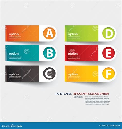Infographic Label Tab Template Royalty Free Stock Photos Image
