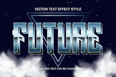 Premium Vector Future Tech Font Typography Lettering 3d Editable Text