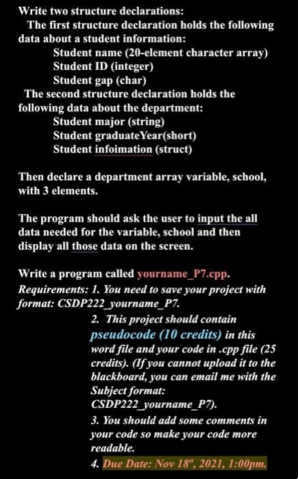 Solved Write Code In C Language Please Provide Pseudocode