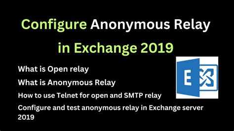Configure SMTP Relay In Exchange Server