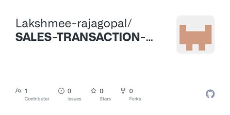 Github Lakshmee Rajagopalsales Transaction Dashboard