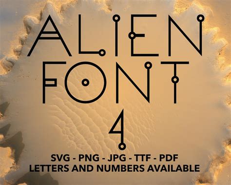 Alien Font Svg Alien Font Ttf Alien Letters Svg Png  Ttf Pdf Alien Numbers Alien