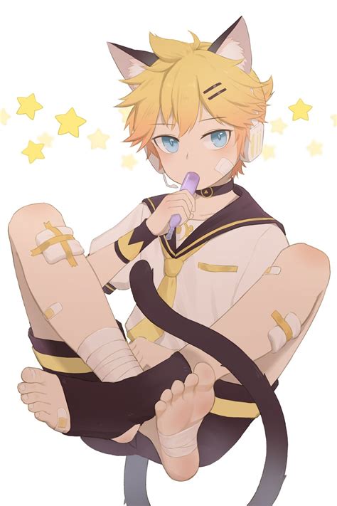 Len Kagamine Chibi Neko