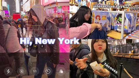🇺🇸vlog 뉴욕 여행 브이로그 1편 생애 첫 타임스퀘어 나들이 센트럴 파크에서 자전거 타기 첼시마켓 타코 핵꿀맛
