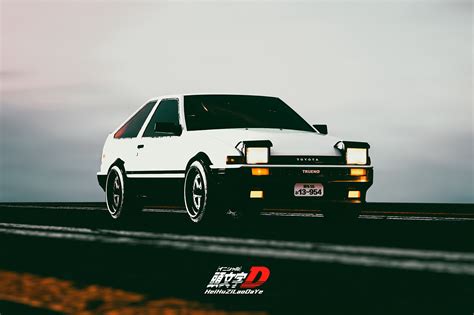 toyota trueno ae86【秋名山车神】rage your dream 瑞恩弗莱 站酷zcool