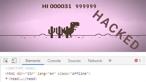 hacking chrome dino run youtube