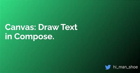 Canvas And Drawtext In Compose