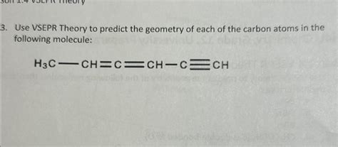 solved use vsepr theory to predict the geometry of each of