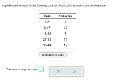 Approximate The Mean For The Following Data StudyX