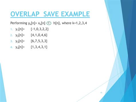 Overlap Add Overlap Savedigital Signal Processing Pptx