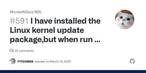 I Have Installed The Linux Kernel Update Packagebut When Run Wsl