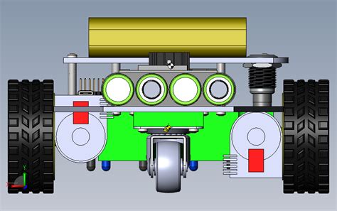 机器人跟线 SOLIDWORKS 2017 模型图纸下载 懒石网