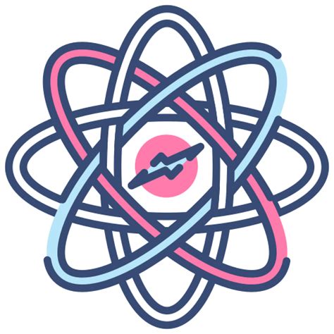 Atom Energy Structure Nucleus Orbits Icon Download On Iconfinder