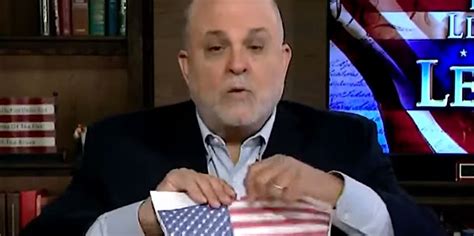 Fox News Host Marc Levin Rips Up American Flag In Unhinged Tv Meltdown