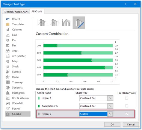 create a slider bead chart in excel