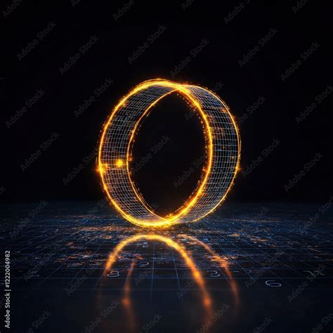 Infinity Loop Glowing Dynamically With Sudoku Grids Creating Pathways