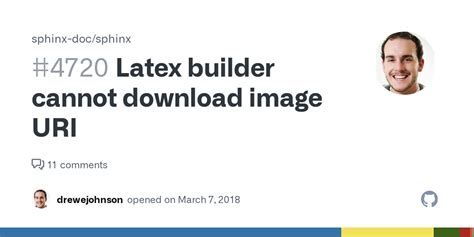 Latex Builder Cannot Download Image Uri · Issue 4720 · Sphinx Doc