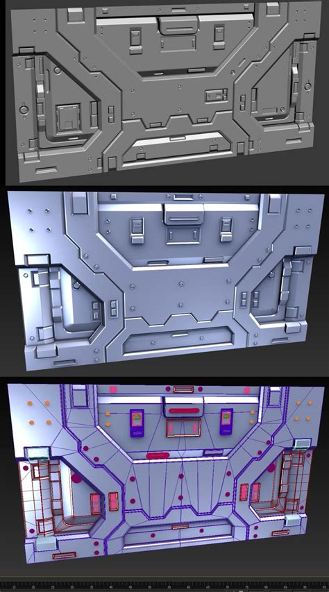Doom 3 Fan Art Sci Fi Environment Sci Fi Props Sci Fi Models