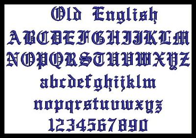 Graffiti Old English Fonts Number