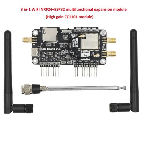 For Flipper Zero Multiboard Expansion Board 3 In 1 24g Module Expansion Wifi Nrf24 Esp32