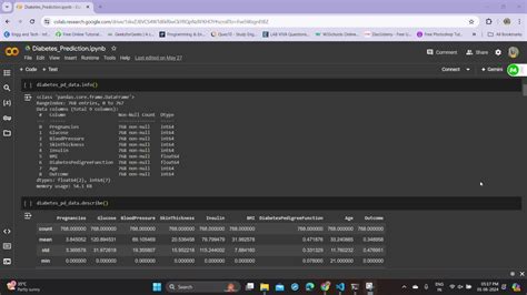 Video Working On A Diabetes Prediction Model With Internpe Maitry