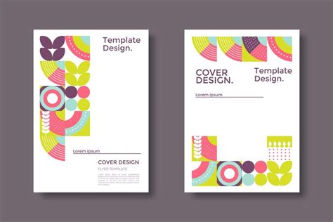 추상적 인 기하학적 모양 패턴 Bauhaus 최소한의 예술 디자인 배경 현대 원형 삼각형 및 사각형 Bauhaus 패턴 배경 포스터 및 유행을 커버 무료 벡터