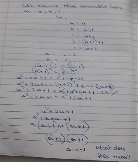 The 3 Consecutive Terms R 3blue1brown