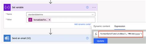 formatdatetime in power automate